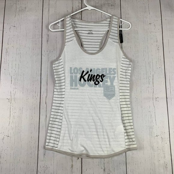 Reebok | Tops | Los Angeles La Kings Nhl Reebok Large White Tank Top ...